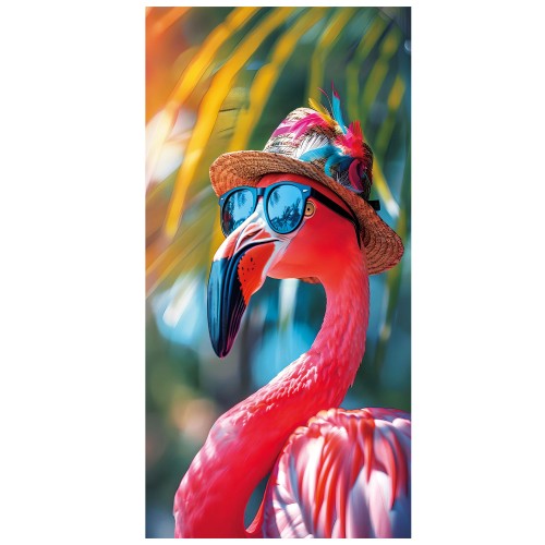 Ręcznik 100x180 plażowy Flamingo Chill Witpol - Bella Storia